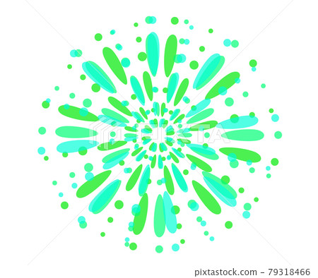 Green fireworks - Stock Illustration [79318466] - PIXTA