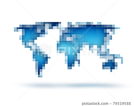abstract world map - Stock Illustration [79319588] - PIXTA