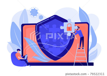 Firewall concept vector illustration. - Stock Illustration [79322311 ...