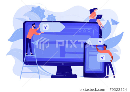 Cross-platform software concept vector... - Stock Illustration ...