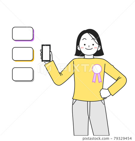 shopping review, rating concept, girl character... - Stock Illustration ...