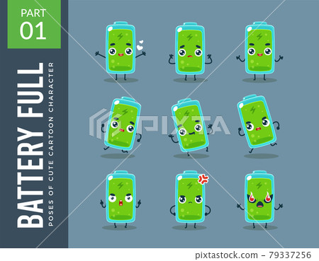 Mascot images of the Full Battery. First set.... - Stock Illustration ...