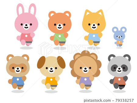 Cute animal mix - Stock Illustration [79338257] - PIXTA