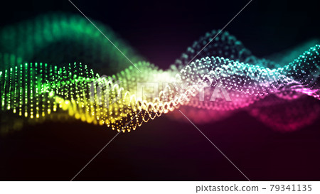 Colorful particle material. Image of data and... - Stock Illustration ...