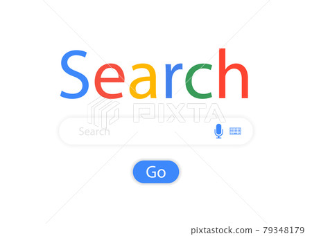 Realistic template search system on white... - Stock Illustration ...