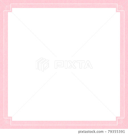Simple pink frame material - Stock Illustration [79355391] - PIXTA