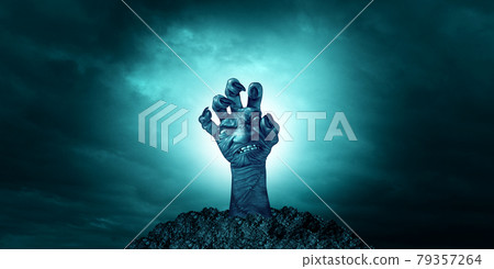 Creepy Hand Face - Stock Illustration [79357264] - PIXTA