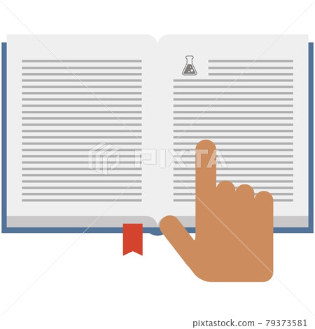 Open book and hand icon vector isolated on white - Stock Illustration ...