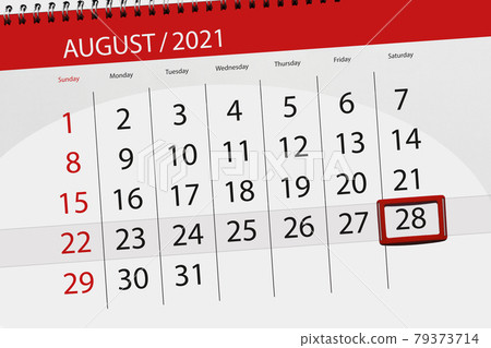 Calendar planner for the month august 2021,... - Stock Illustration ...