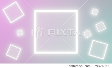 3D illustration of bright square frame with a... - Stock Illustration ...
