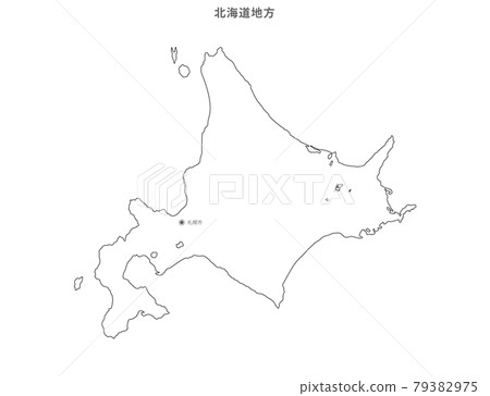 map of japan, map, coloring book picture - Stock Illustration [79382975 ...