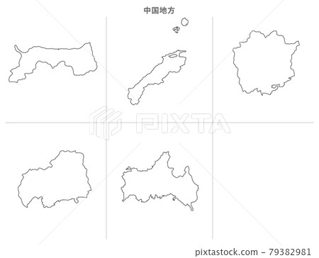 map of japan, map, Coloring Picture - Stock Illustration [79382981] - PIXTA