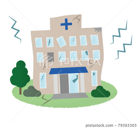 Vector illustration of a hospital suffering... - Stock Illustration ...