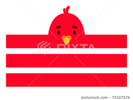 Printable parrot paper crown. Diy cut party... - Stock Illustration ...