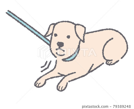 Illustration of a dog that does not move - Stock Illustration [79389248 ...