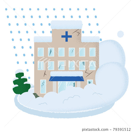 Vector illustration of a hospital damaged by an... - Stock Illustration ...