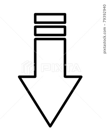 Moving white arrow illustration material - Stock Illustration [79392940 ...