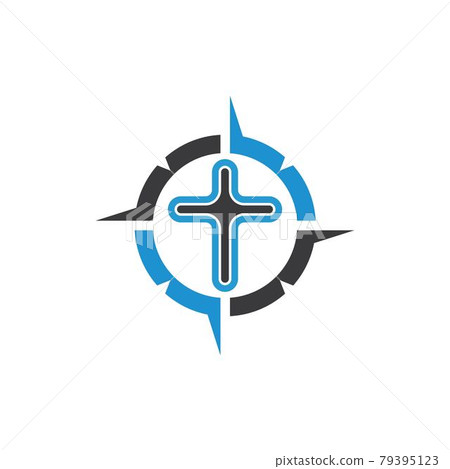 cross compass concept vector illustration design - Stock Illustration ...