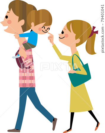 Family going out - Stock Illustration [79401041] - PIXTA