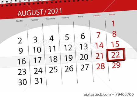 Calendar planner for the month august 2021,... - Stock Illustration ...