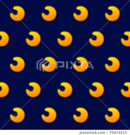 Simple and cute moon seamless pattern - Stock Illustration [79424815 ...