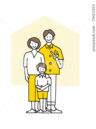 Family close to home - Stock Illustration [79425953] - PIXTA