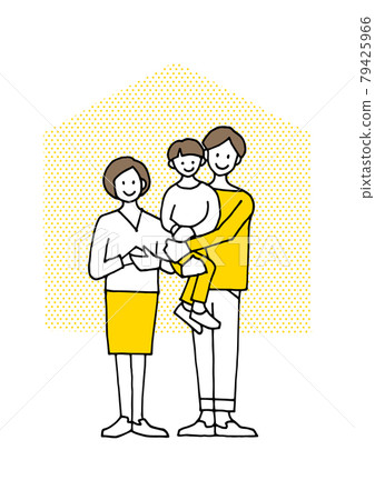 Family close to home - Stock Illustration [79425966] - PIXTA