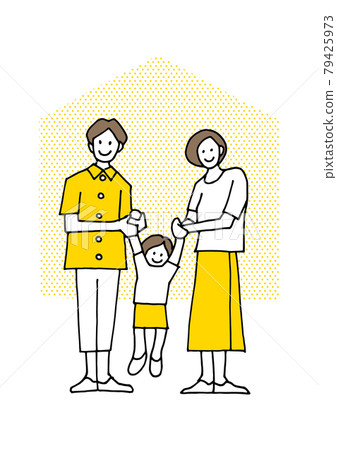 Family close to home - Stock Illustration [79425973] - PIXTA