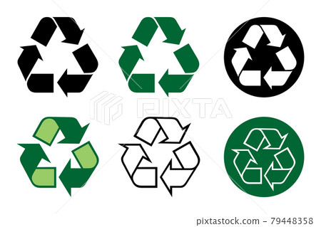 Recycle symbol variation set - Stock Illustration [79448358] - PIXTA