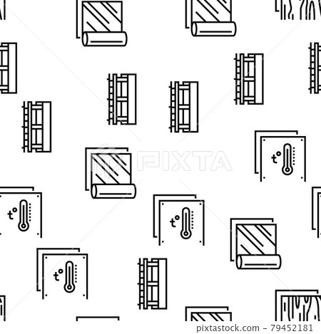 Insulation Building Vector Seamless Pattern - Stock Illustration ...