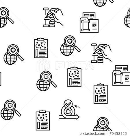 Project Development Vector Seamless Pattern - Stock Illustration ...