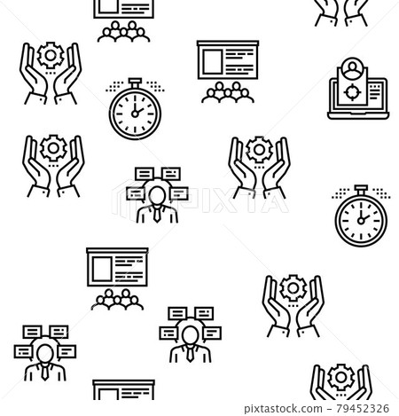 Project Development Vector Seamless Pattern - Stock Illustration ...