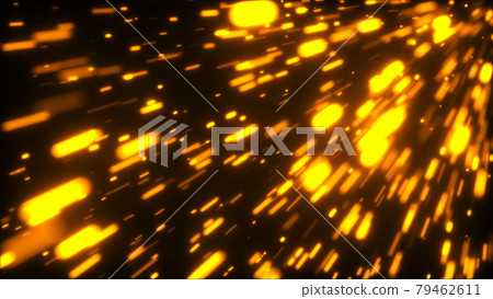 Rising many bright embers, 3d render computer... - Stock Illustration ...
