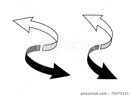 Helix arrow icon set - Stock Illustration [79479185] - PIXTA