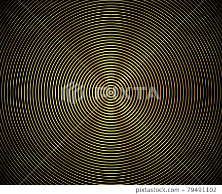 Gold luxurious circle pattern with golden wave... - Stock Illustration ...