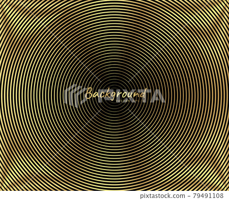 Gold luxurious circle pattern with golden wave... - Stock Illustration ...