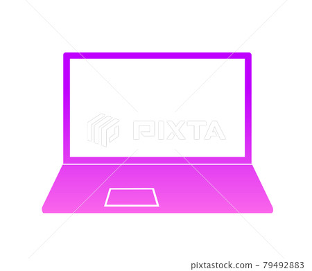 Purple computer frame - Stock Illustration [79492883] - PIXTA