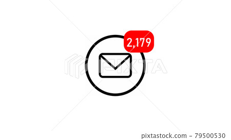 News incoming email inbox messages.... - Stock Illustration [79500530 ...