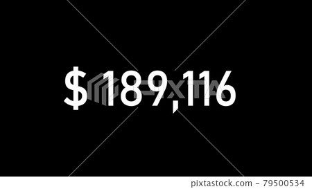 Numbers of dollar money currency counting text... - Stock Illustration ...