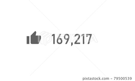Increasing number counter of like, thumb up... - Stock Illustration ...