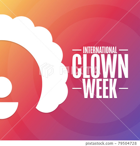 International Clown Week. Holiday concept.... - Stock Illustration ...