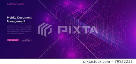Big data waterfall, streams of digital binary code - Stock Illustration [79522231] - PIXTA