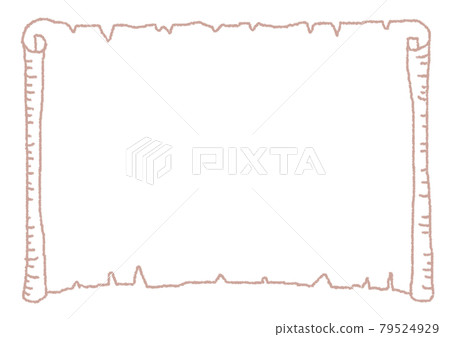 Treasure map paper hand drawn line drawing... - Stock Illustration ...