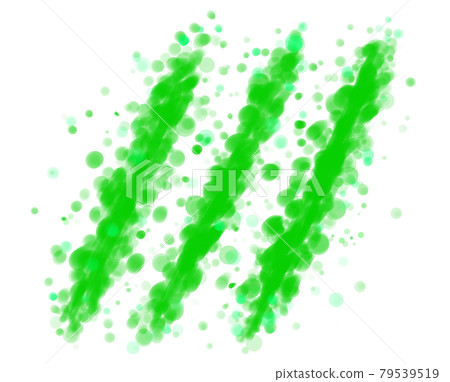 Green paint claw marks - Stock Illustration [79539519] - PIXTA
