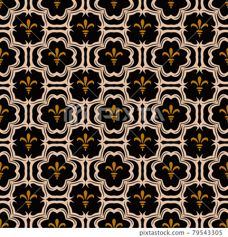 Seamless vector gold pattern. - Stock Illustration [79543305] - PIXTA