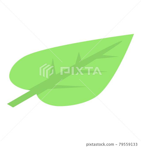 Matcha tea leaf icon, isometric style - Stock Illustration [79559133 ...