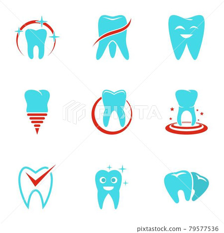 Polyclinic icons set, flat style - Stock Illustration [79577536] - PIXTA