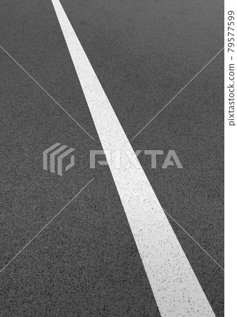 Illustration of a road with a solid center line... - Stock Illustration ...