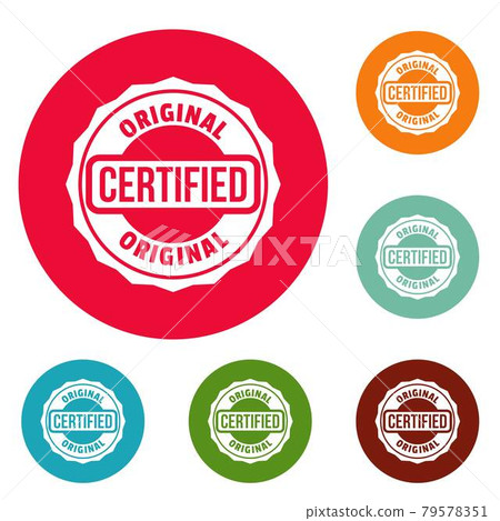 Certified logo, simple style. - Stock Illustration [79578351] - PIXTA