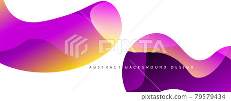 Trendy simple fluid color gradient abstract... - Stock Illustration [79579434] - PIXTA